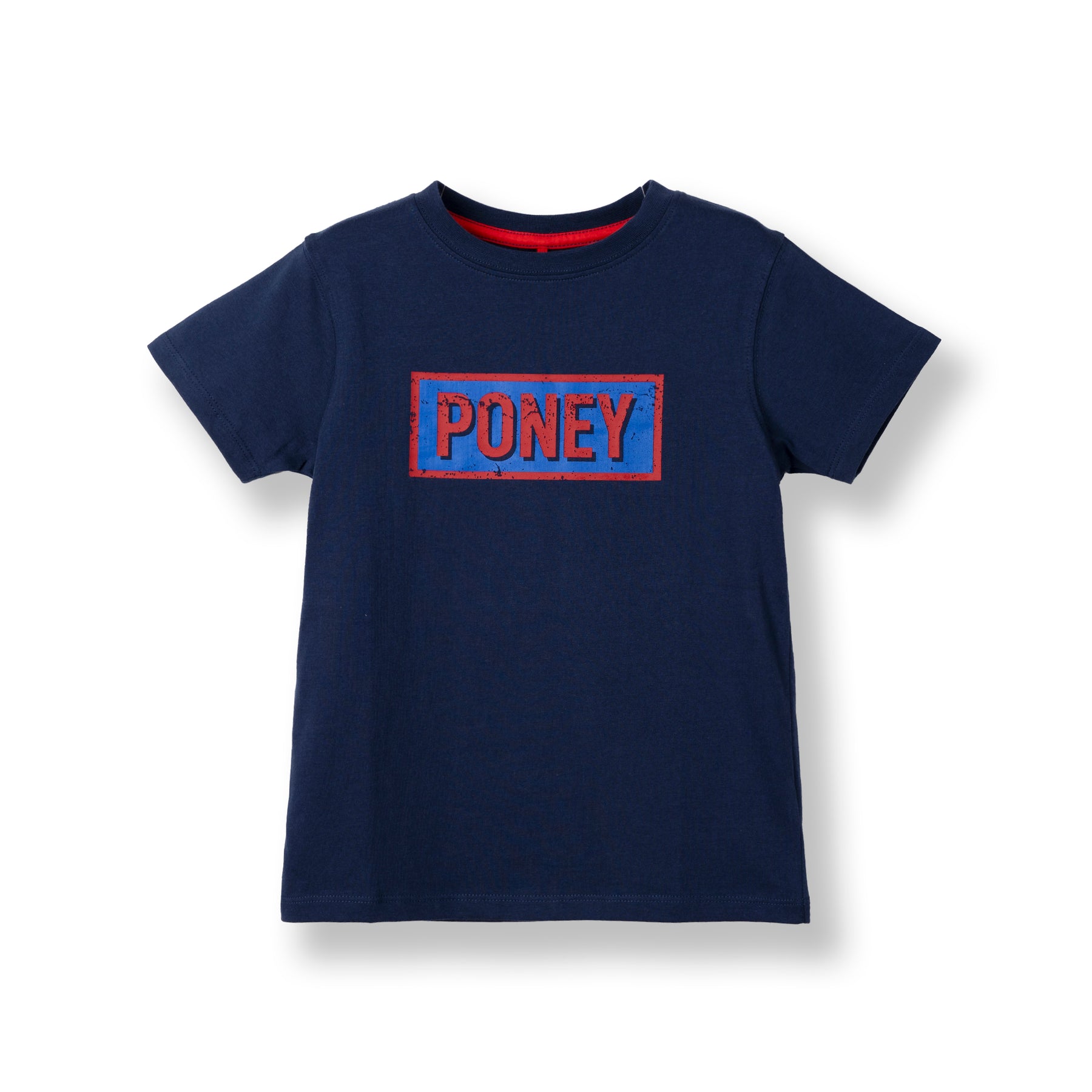 Poney Boys Navy Poney Logo Short Sleeve Tee 2240300 – Poney Group