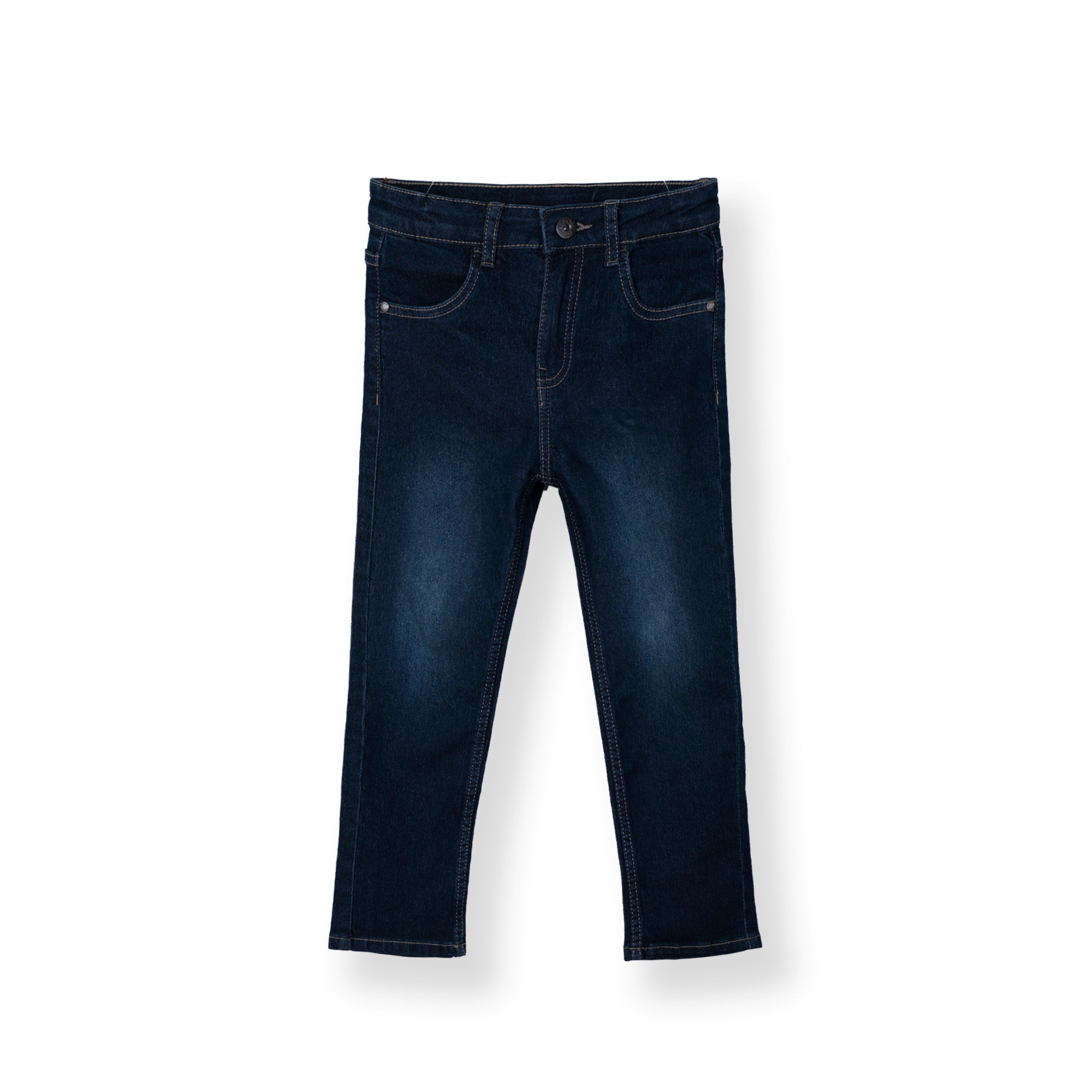 Poney Boys Dark Blue Regular Fit with Brush Wash Details Jeans – Poney ...